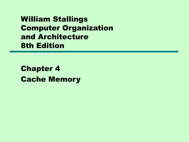 04_Cache Memory-computer-architecture.ppt 04_Cache Memory-computer-architecture.ppt