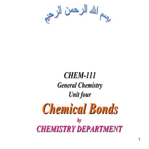04 chemical bonds | PPT