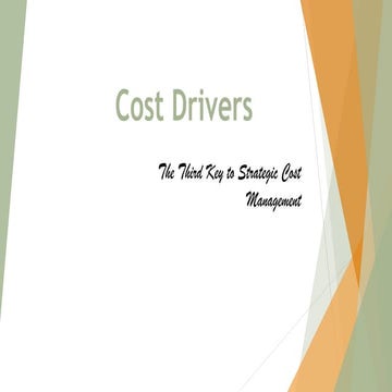 04 cost drivers final | PPT