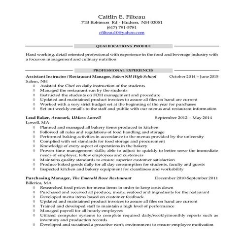 Kate Resume New (1) (1) | PDF