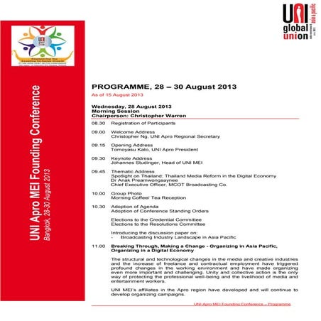 04 draft programme | PDF