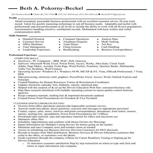 beckel resume | PDF