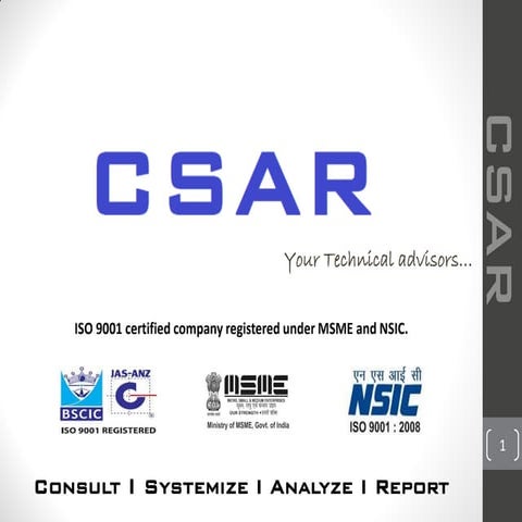CSAR Brochure | PPT