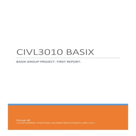 BASIX-Project-First-Report-FINAL | PDF