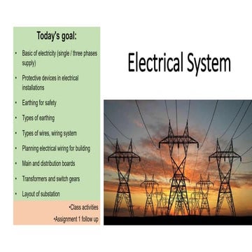 An introduction to building electrical system | PDF