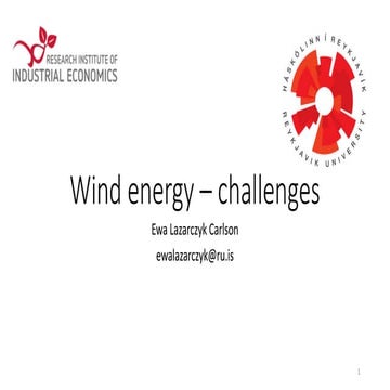Wind energy – challenges | PDF