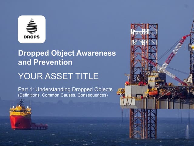 Dropped Objects (DROPS) Prevention | PPT
