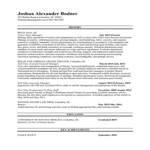 Joshua-Bodner-Resume | PDF