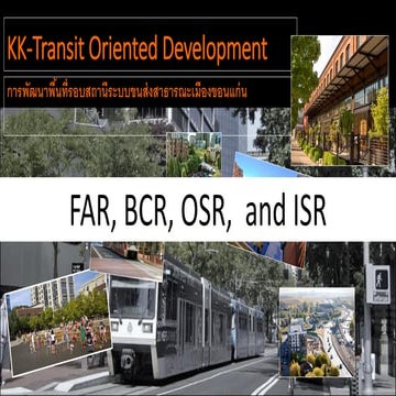 04 FAR, BCR, OSR, and ISR : A Case Study of Khon Kaen LRT-Red Line | PDF
