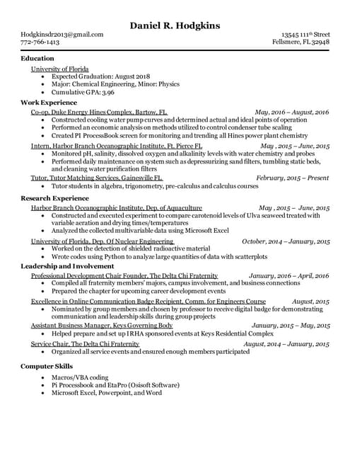 IR Resume Final general | PDF