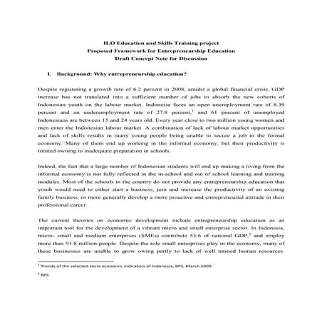 04 framework for entrepreneurship education english | PDF