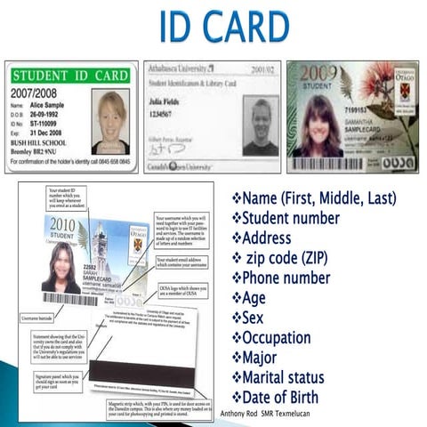 04 ID card info, information questions, addresses and phone numbers | PPT