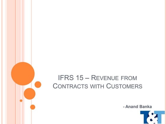 Implementing IFRS 15: The new revenue recognition standard | PPTX ...