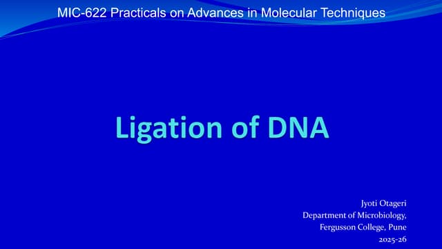 Dna ligase | PPTX