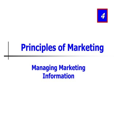 managing marketing information | PPT