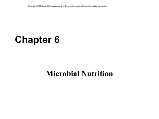 Microbial nutrition | PPT