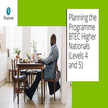 Planning the programs level 4 and 5BTECHN in university | PDF