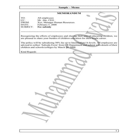 04 practical writing sample - memos | PDF