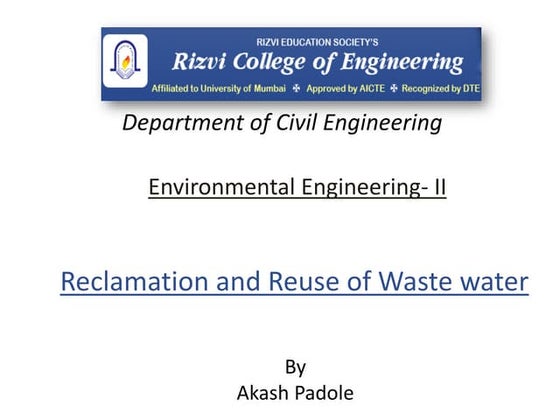 Water recycling System | PPT