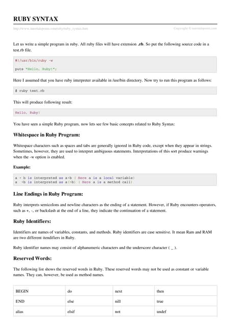 03 Ruby Variables And Regex Ruby Core Teaching Ppt 6608
