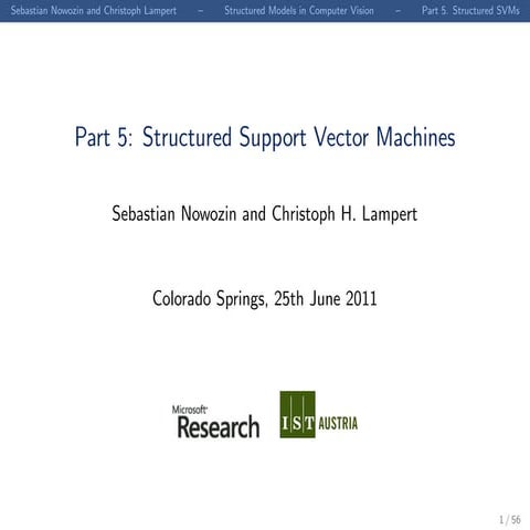 04 Structured Support Vector Machine Pdf Computing Technology And Computing