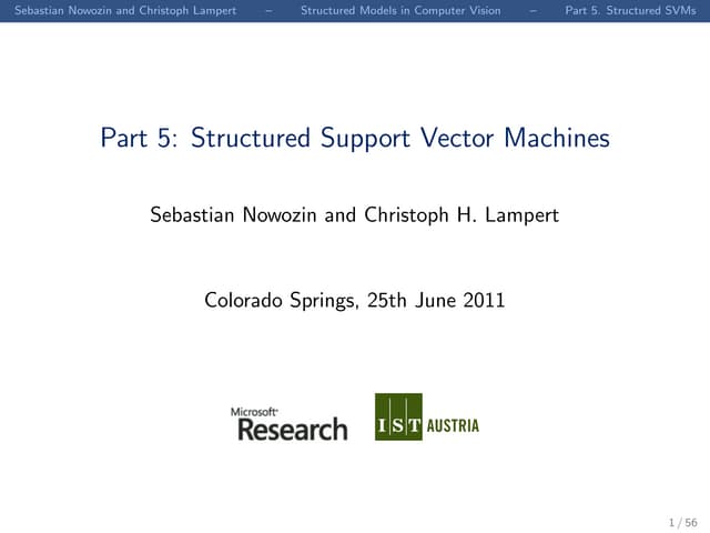 04 Structured Support Vector Machine Pdf Computing Technology And Computing