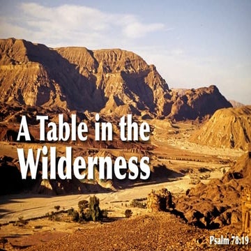 Manna in our wilderness | PPTX