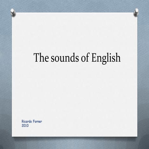 The Sounds of English | PPSX