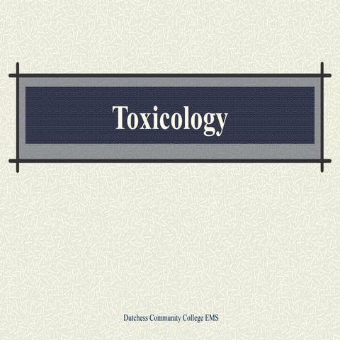 04 toxicology | PPT