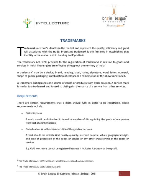 Trademark basics | PDF | Business | Business and Finance
