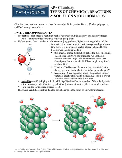 Stoichiometry & The Mole | PPTX