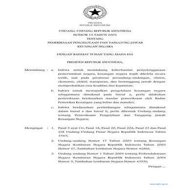 Contoh Soal Soal UU NO 15 2004 lengkap.pdf