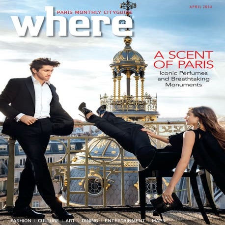 Magazine Where Paris n°243, english edition, daté avril 2014, Jean ...