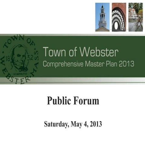 Master Plan Public Forum Presentation | PPT