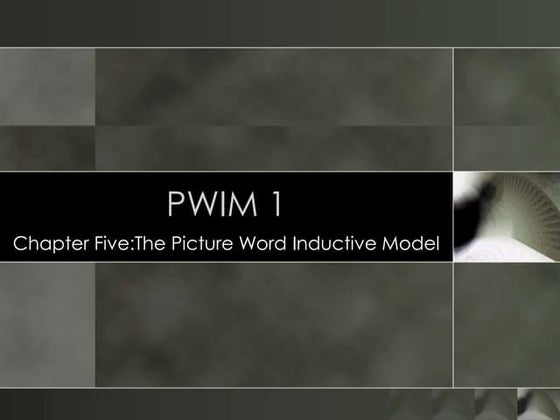 Picture-Word Inductive Model in World Languages | PPT