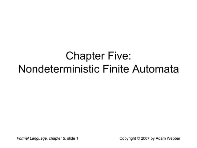 1 4 Finite Automaton With ε Moves Pptx