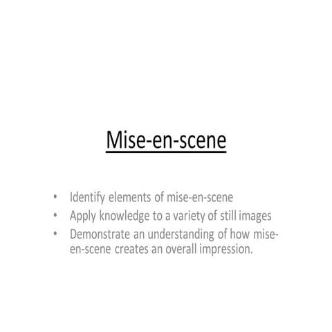 05. Mise-en-Scene | PDF
