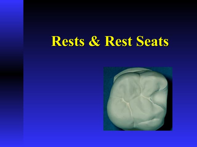 4 rests and rest seats | PPT