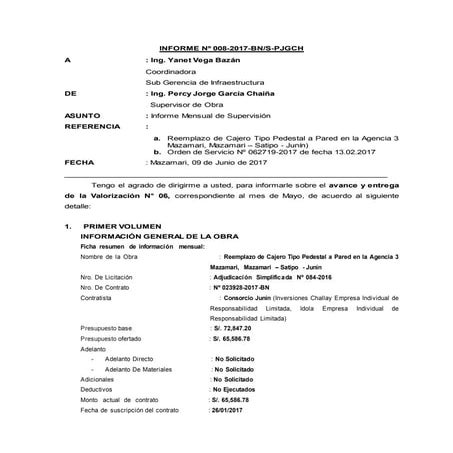 informe mensual de supervision mayo | DOCX