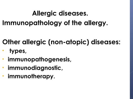 Allergy | PPT
