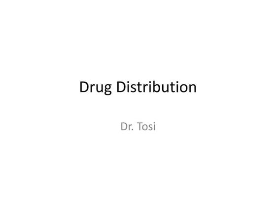 Biopharmaceutics drug distribution in the body | PDF