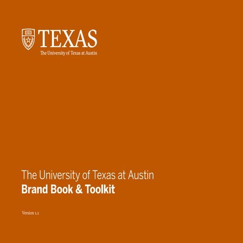 UT Austin Brand Book and Tool Kit that Dispaly | PDF