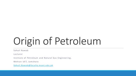 Physical and chemical properties of petroleum | PPT