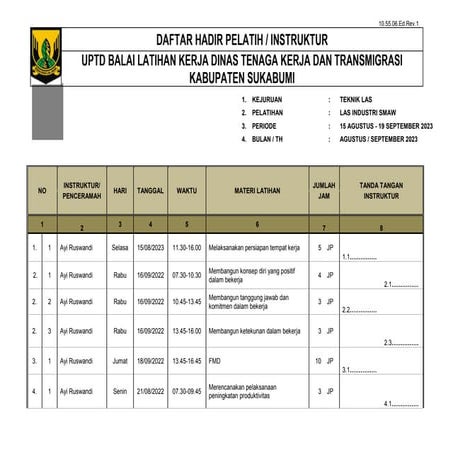 05. Daftar Hadir Instruktur Full.doc