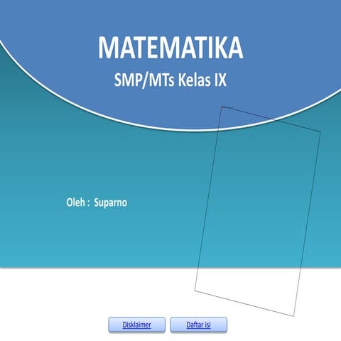 PPT Matematika Kelas IX untuk semua materi | PPTX