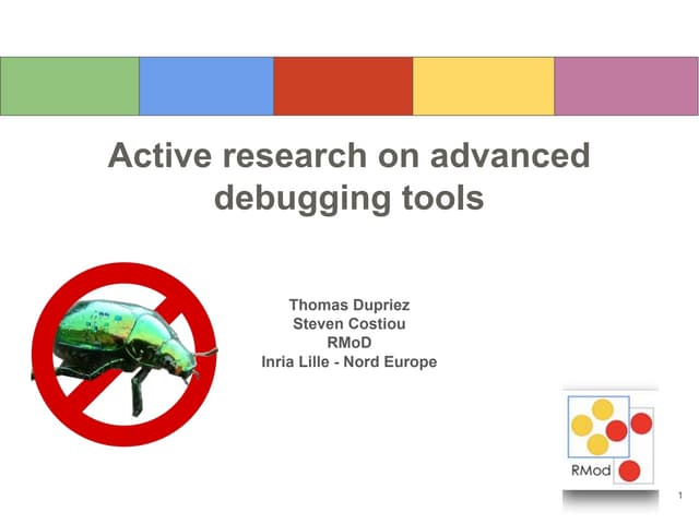 Active Research On Advanced Debugging Tools Ppt