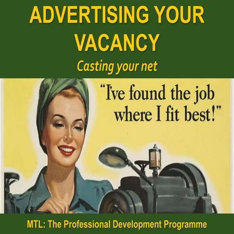 Advertising Your Vacancy | PPTX