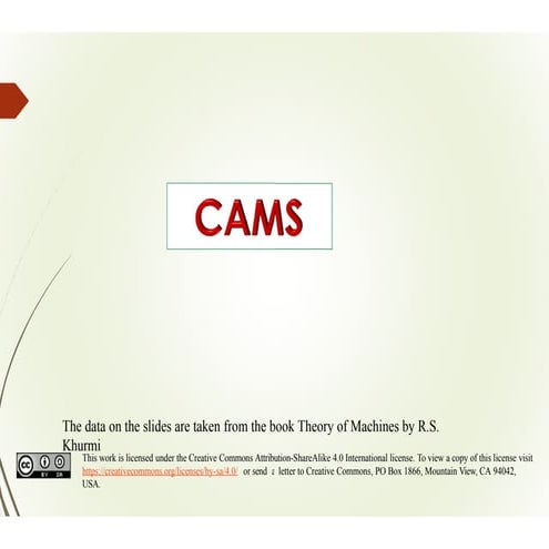Chapter 5 cam mechanisms | PPTX