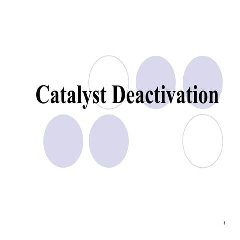 05-Catalyst Deactivation.ppt very goodss | PPT