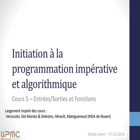 Fonction&Procedure cours de programmation et algorithme | PPTX